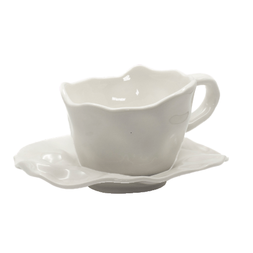 Tiny Tea | White Retro Tea Cup – Tiny Tea Kids